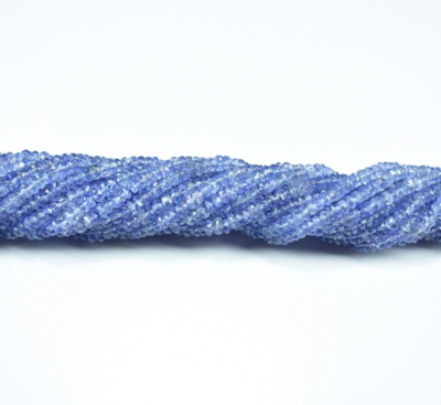 Tanzanite Faceted Rondelle Gemsone Beads 2.5-3.5mm 16" Strand, Natural ...
