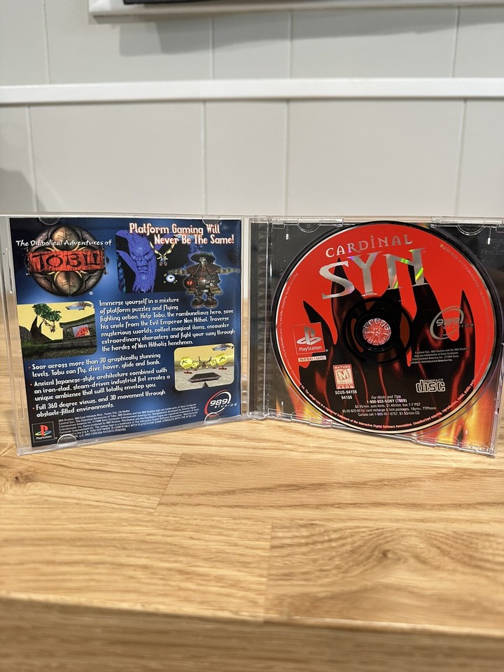 Cardinal Syn PS1 (Sony PlayStation 1, 1998)- CIB - COMPLETE w ...