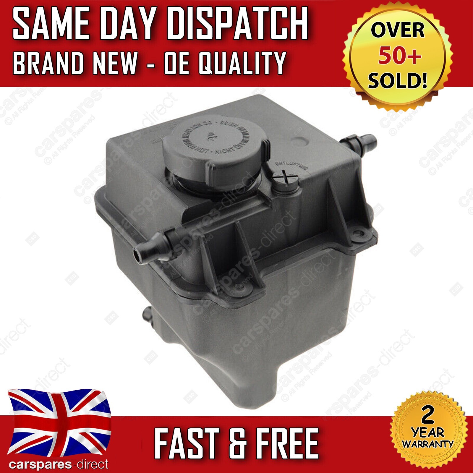 RANGE ROVER L322 3.0 TD6 4.4 V8 RADIATOR COOLANT EXPANSION HEADER TANK ...