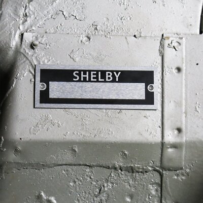 Shelby Custom ID Plate Dataplate Serial Number Tag 302 Cobra Pony Car ...