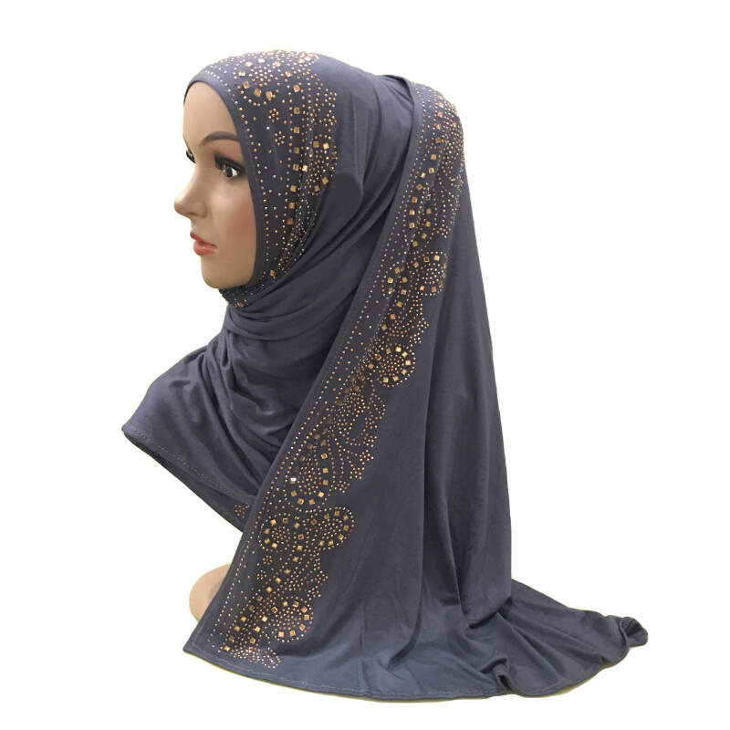 New Jersey Scarf Women Muslim Instant Hijab Islamic Headscarf Shawl ...