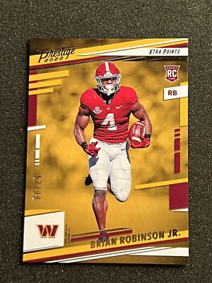 2022 Prestige Xtra Points Red Brian Robinson Jr ROOKIE /99 Washington ...