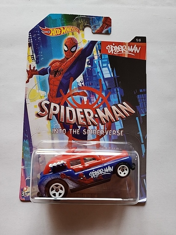 2019 HOT WHEELS SPIDER-MAN INTO THE SPIDER-VERSE COMPLETE SET OF 6,SEE ...
