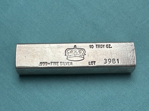 Vintage California Crown Mint 10 oz .999 Fine Silver Kit-Kat Bullion ...