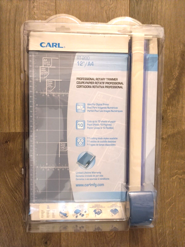 Carl RT-200 Professional Rotary Trimmer 12" Blade Paper Cutter- Office ...