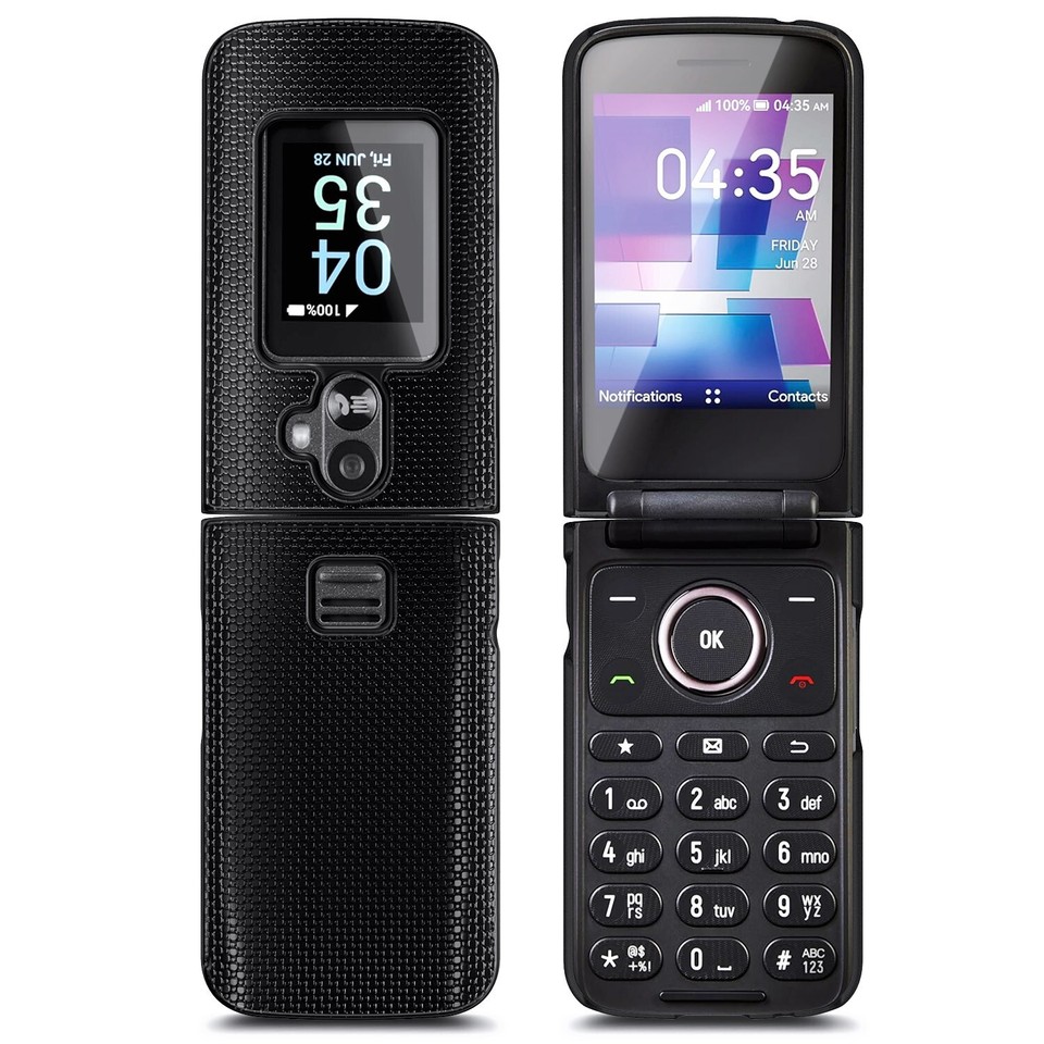 For TCL Flip 3 Case (T435D) 2024 Hybrid Armor Phone Cover + Screen ...