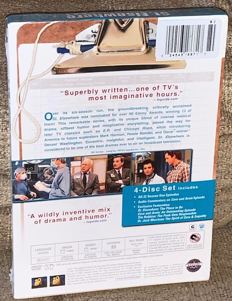 St. Elsewhere - Season 1 - DVD (4-Disc Set) **Brand New!** 24543260769 ...