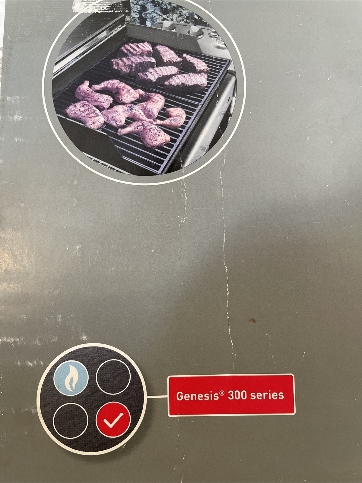 Weber 7524 Porcelain-Enameled Cast-Iron Cooking Grates 2 Pieces for ...