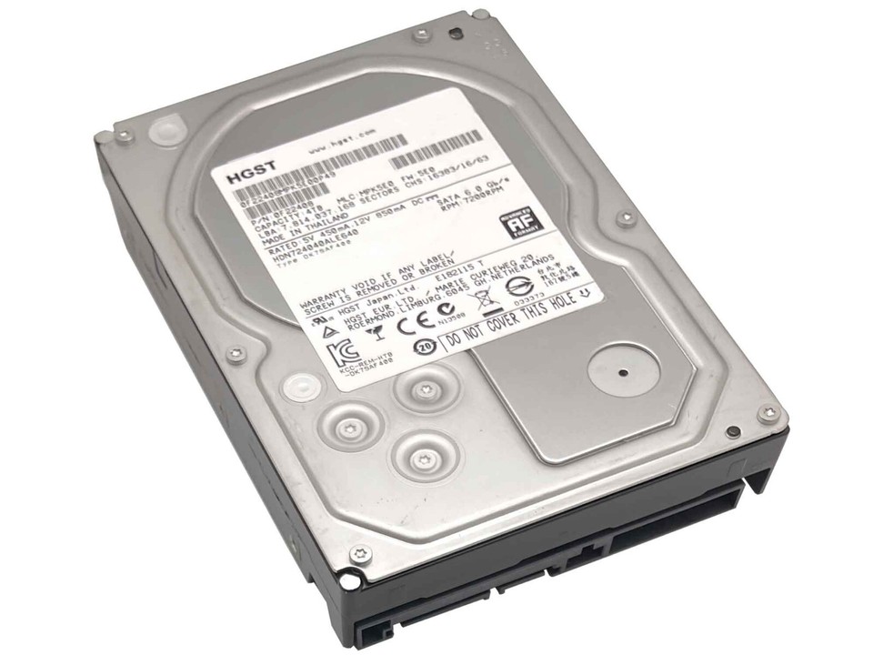 HGST 4TB 64MB Cache 7200RPM SATA 6.0Gb/s 3.5" Hard Drive ...