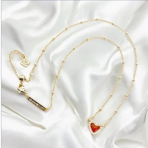 Kendra Scott Mini Ari Heart Gold Satellite Short Pendant Necklace in ...