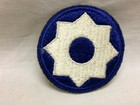 Military Patch Badge 8th Service Command Army White Back Color Border ...