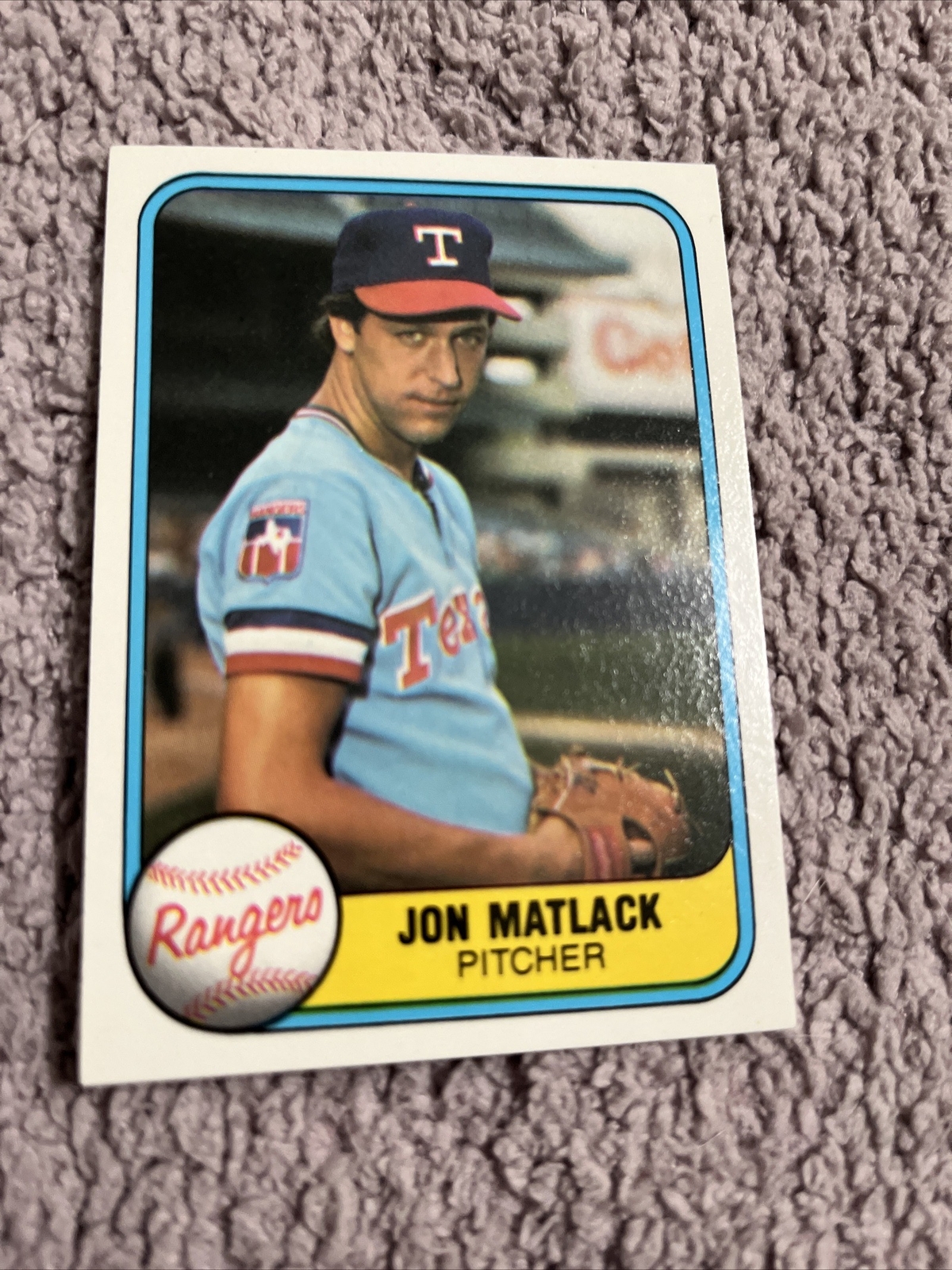 1981 Fleer Texas Rangers Baseball Card #621 Jon Matlack | eBay
