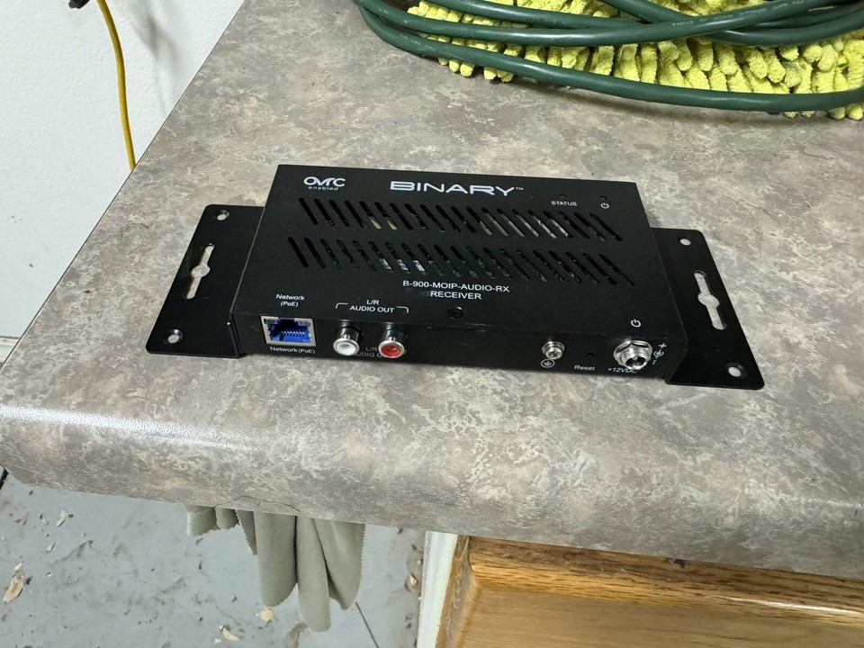 Binary MoIP Audio Receiver B-900-MOIP-AUDIO-RX Installed But Never Used ...