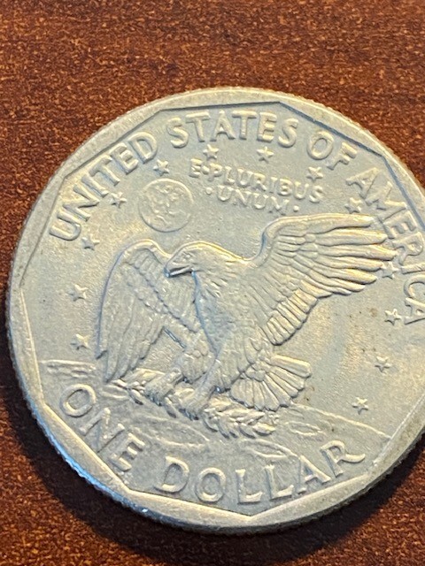 1979 'D' SUSAN B. ANTHONY DOLLAR - RARE COIN--FILLED 'D' DOT, FG ERROR ...