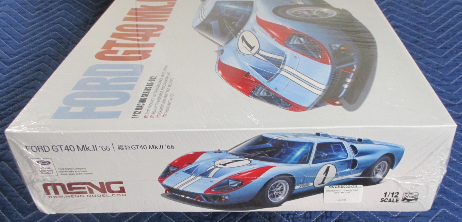 1 12 MENG FORD GT40 MODEL KIT