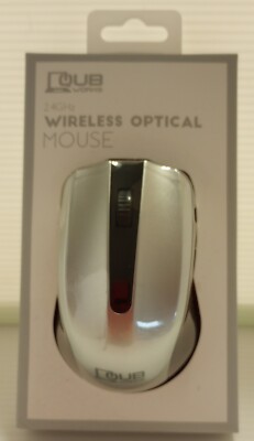 Vivitar QUB Works 2.4 GHz Wireless Optical Mouse with Dongle USB Silver ...