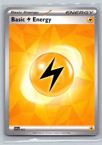 Basic Lightning Energy 012 SV07: Stellar Crown Common Card | eBay
