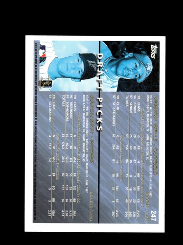 Vernon Wells / Aaron Akin DPK #247 Topps Baseball Near Mint or Better ...