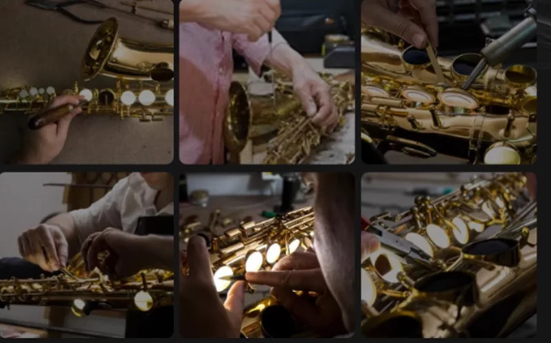 T-W037 Tenor Saxophone B Flat Music Woodwide Instrument Black Nickel Gold Sax | eBay