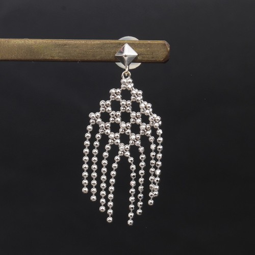 TIFFANY＆Co. Mesh Fringe Earring K18WG Single Special Price Newly ...