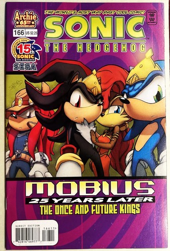 SONIC The HEDGEHOG Comic Book #166 November First Edition Bagged ...