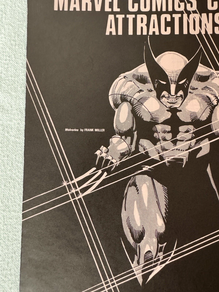 1982 Wolverine Sales Poster and Marvel Coming Attractions Insert | eBay