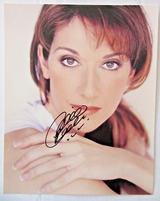 Celine Dion hand signed / Autographed photo 10'' x 8'' | eBay