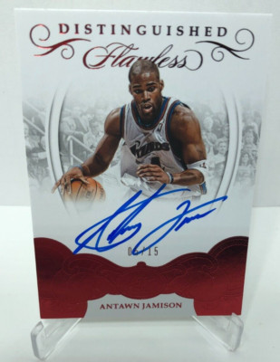 2017-18 Panini Flawless Distinguished Autographs Ruby Antawn Jamison ...