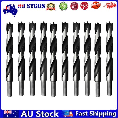 AU 10Pcs High Carbon Steel Wood Drill Bit Set 3/4/5mm Woodworking ...