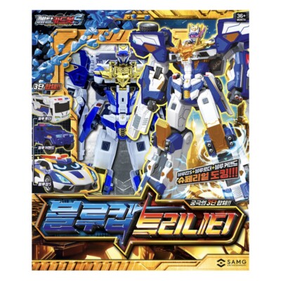 Metal Card Bots Genuine Blue Cop Trinity Police Car Transformation ...