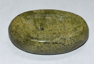 Olivine Hand Carved Palm Stone Thumb Indent North Carolina Green ...