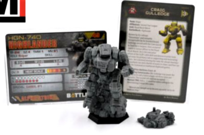 Battletech Highlander with Jump Jets Mech Alpha Cards Northwind Command ...