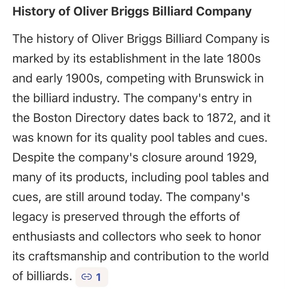 RARE ANTIQUE OLIVER BRIGGS POOL / BILLIARD GROUPING - BOSTON - NOT ...