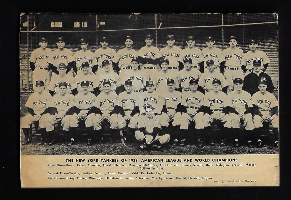1940 Who's Who in The Major Leagues in Baseball, NY Yankees Champions ...