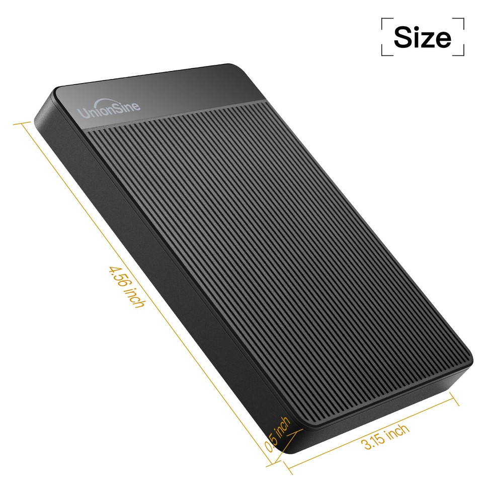 Portable 2.5" External Hard Drive Extended Memory HDD for Laptop,Gaming ...