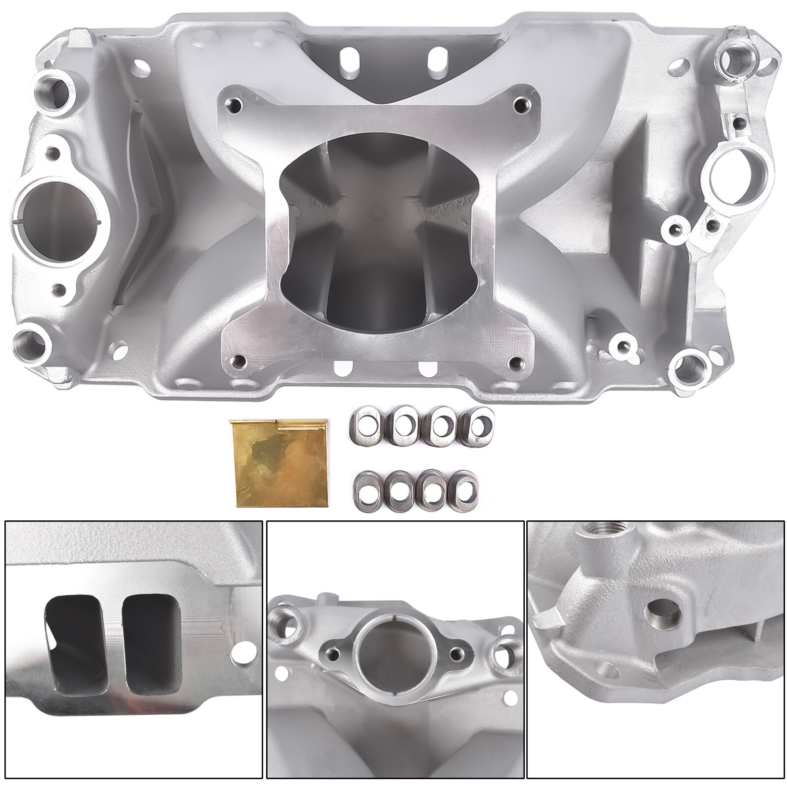 Single Plane Engine Intake Manifold For 1957-95 Chevy SBC 350 400 3000 ...