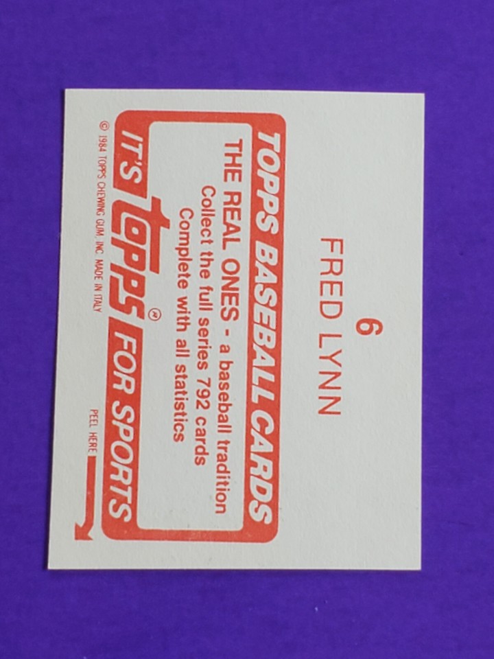 1984 TOPPS BASEBALL STICKERS 1-200 YOU PICK FREE SHIPPING 50% OFF 2 OR ...