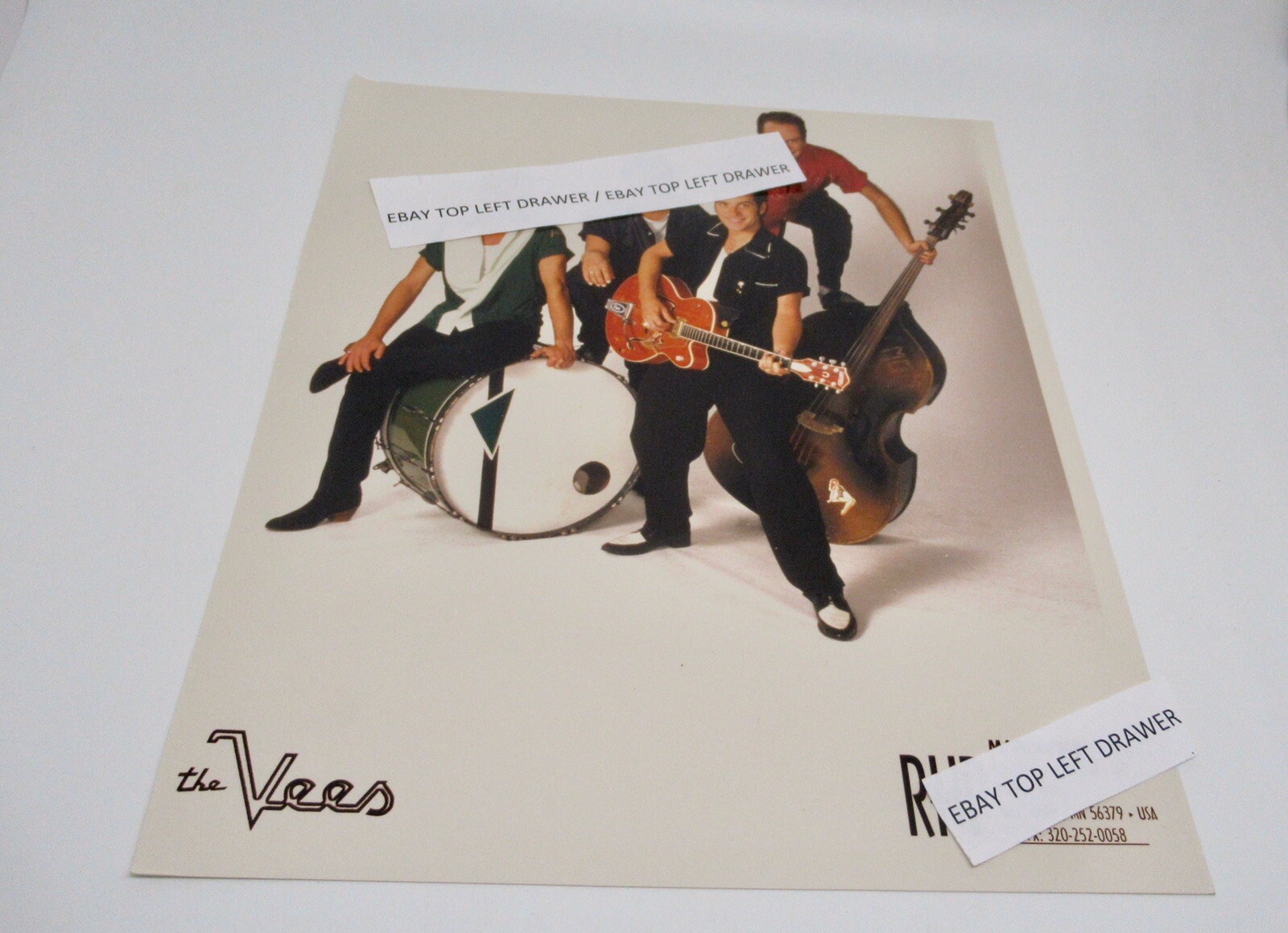 The Vees Band Promotional 7 3/4 x 9 1/2 Photograph Black & White | eBay
