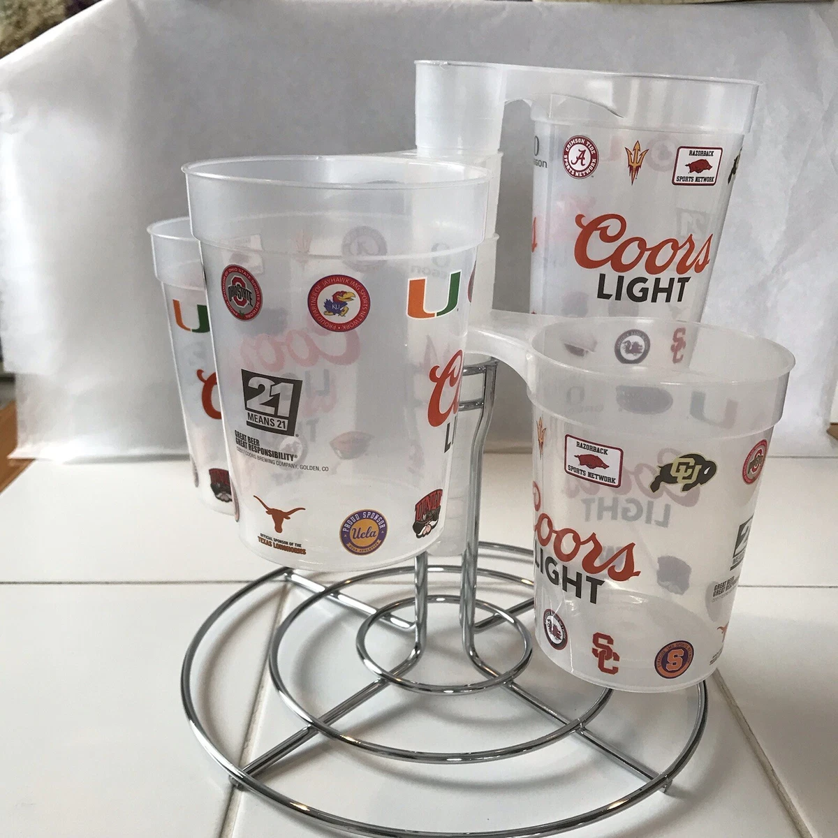 Coors Light Plastic Cups