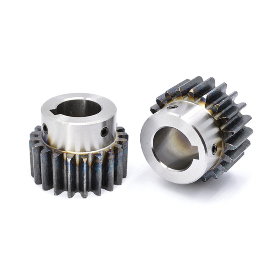 2 Mod 45# Steel Spur Gear 10-24T Bore 8-25mm Pinion Gear with Step ...