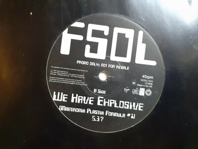 FSOL (Future Sound of London) - We Have Explosive 12" PROMO | eBay