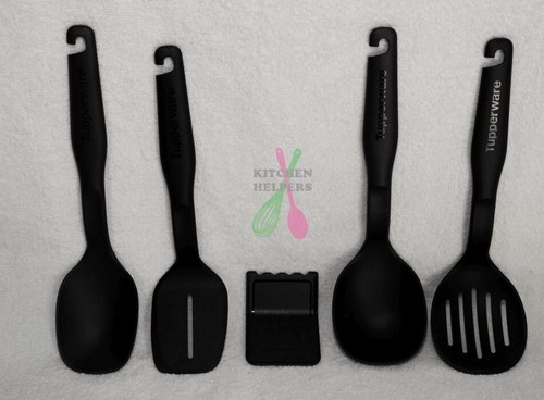 Tupperware KP Compact Kitchen Tools Set Spatula, Spoon, Ladle, Slotted ...