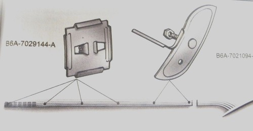 1956 56 FORD PARKLANE (( 2 DOOR WAGON )) REAR QUARTER STAINLESS TRIM ...