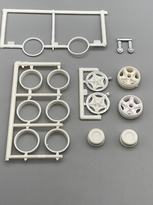 1/25 AMT Diamond Reo 22” Dayton Wheels Single Axle Set Optional Chrome ...