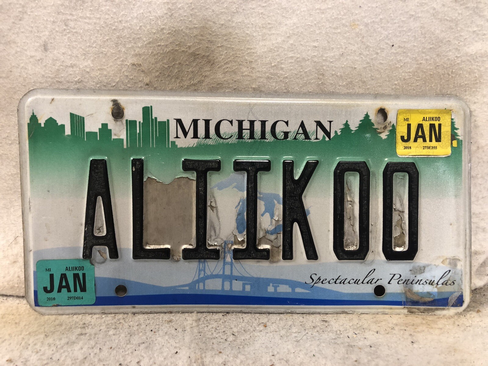 2016 Michigan Vanity License Plate “ALIIKOO” | eBay