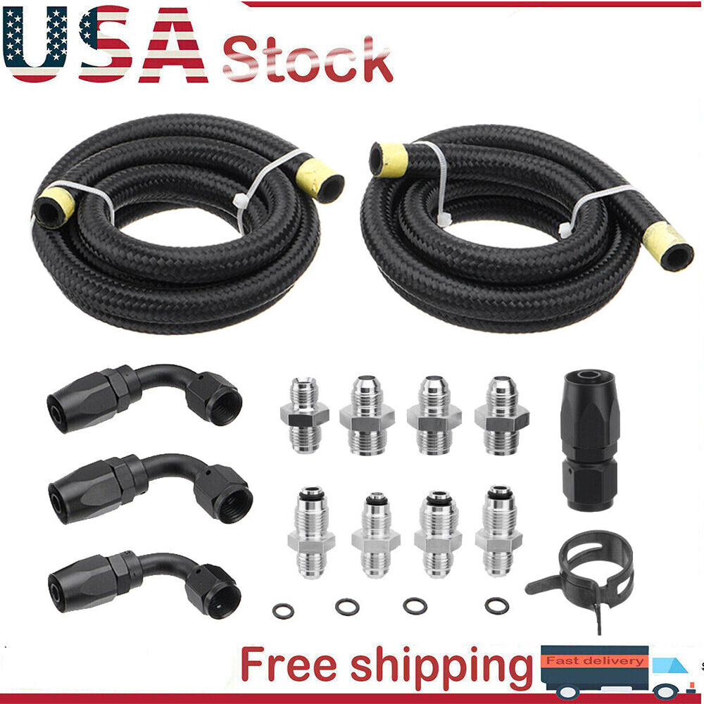 Universal Power Steering Pump Hose Kit For LS Swap Pressure Return Line ...