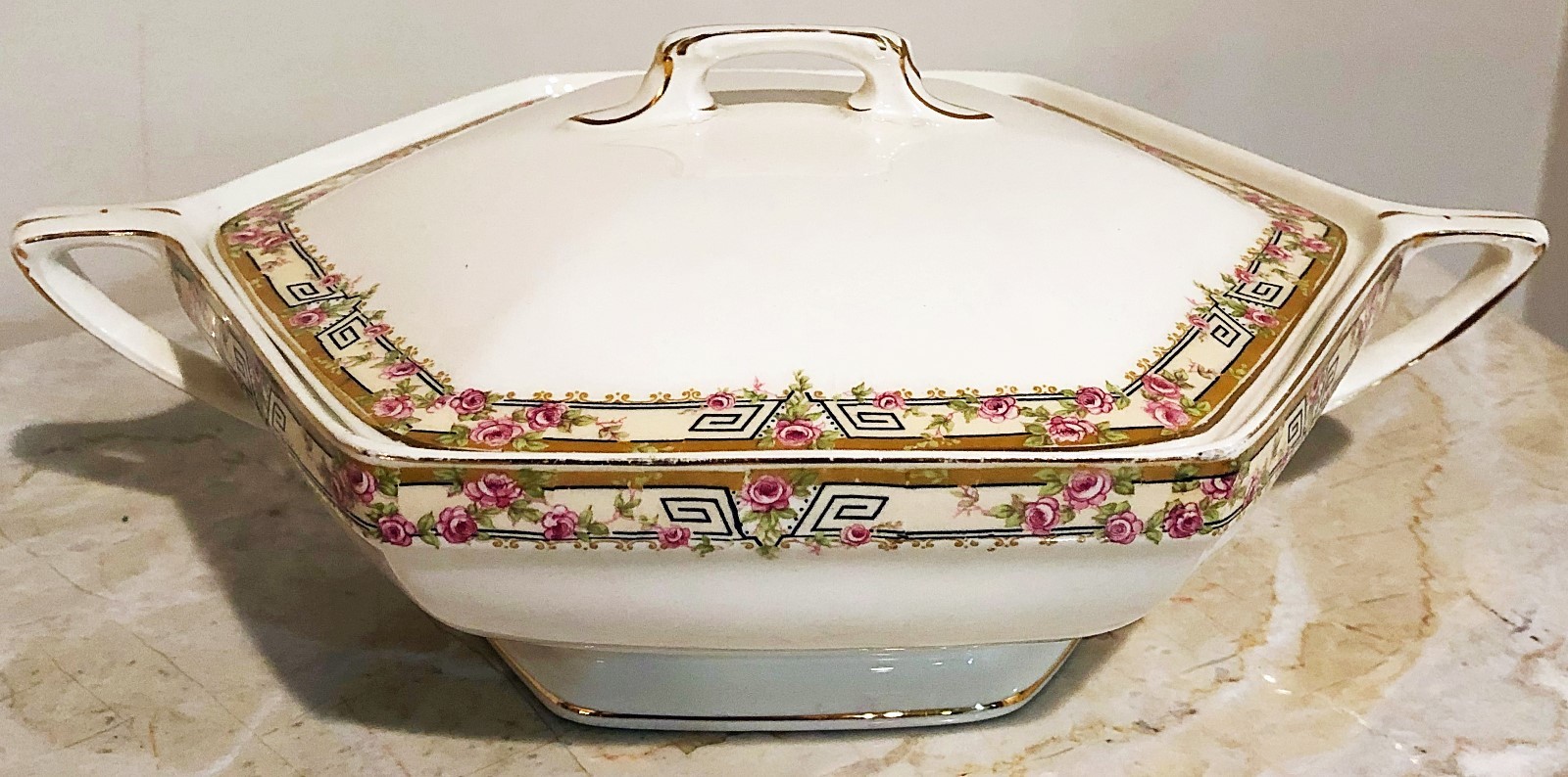 VINTAGE - SIGNED W.M. GRINDLEY & CO LTD ENGLAND - COVERED VEGETABLE ...