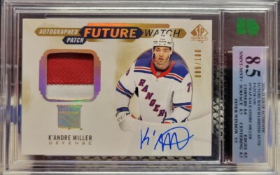 K'Andre Miller 20/21 UD SP Authentic Auto Future Watch Patch /100 MNT 8 ...