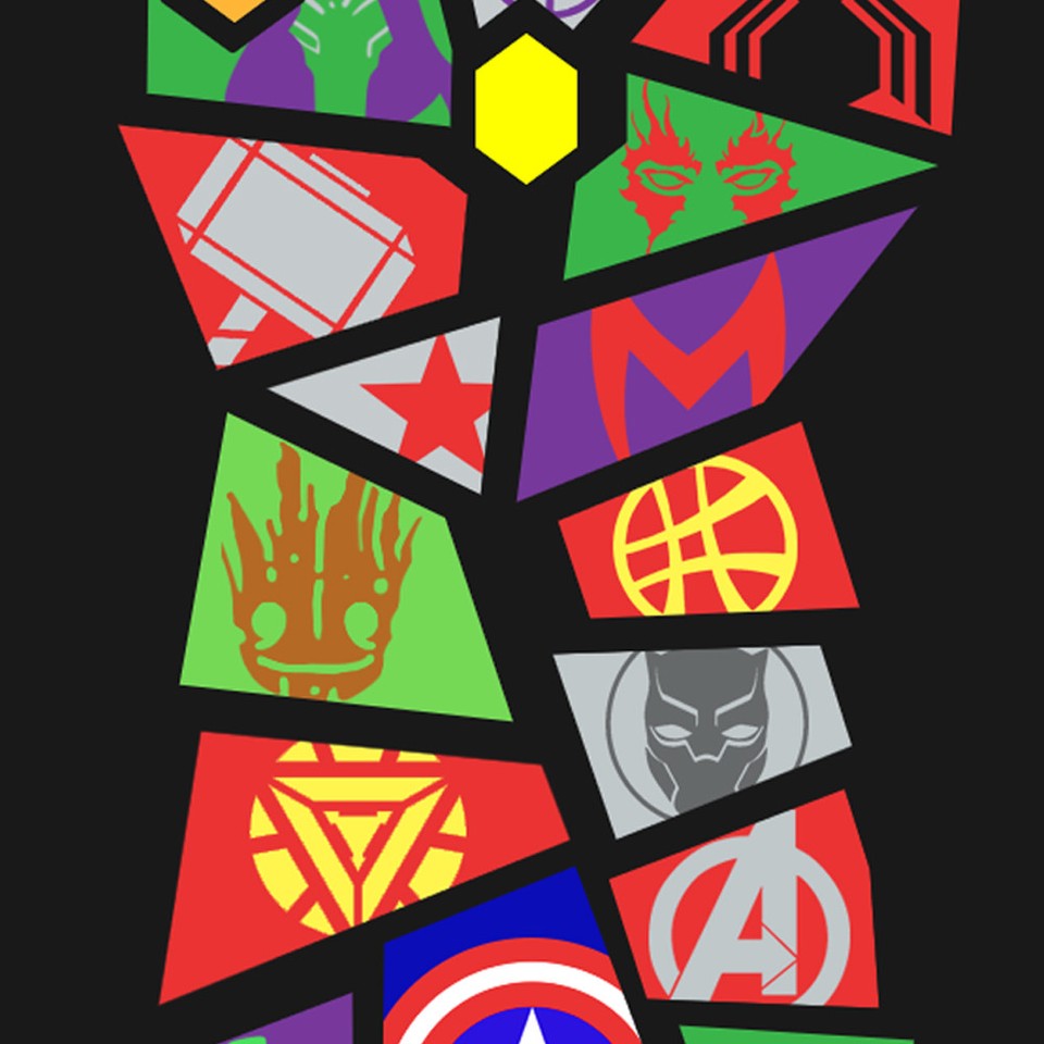 Avengers Infinity War Saul Bass Infinity Gauntlet Sticker Decal Thanos ...