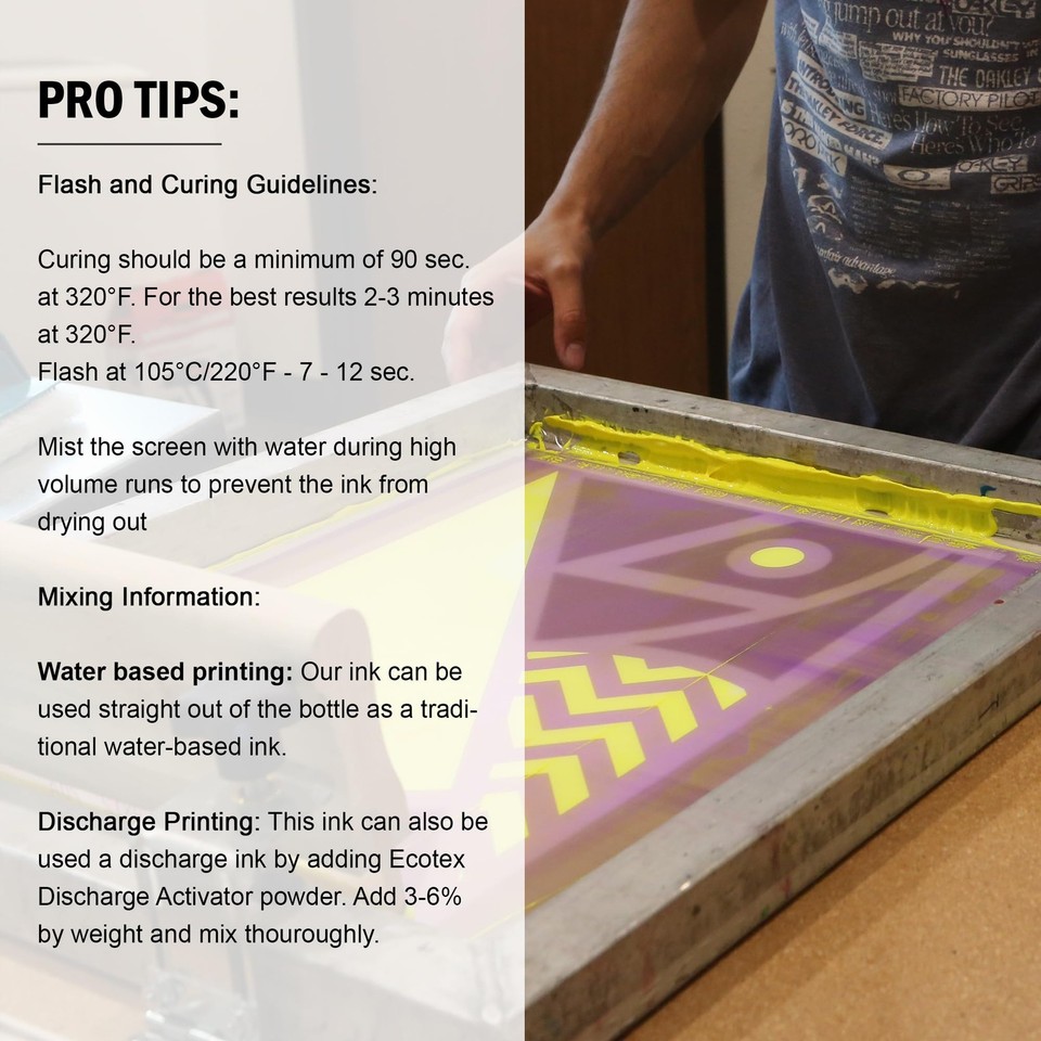 Ecotex® Screen Printing Violet Pint Water Based Fabric Ink Silk Screen ...